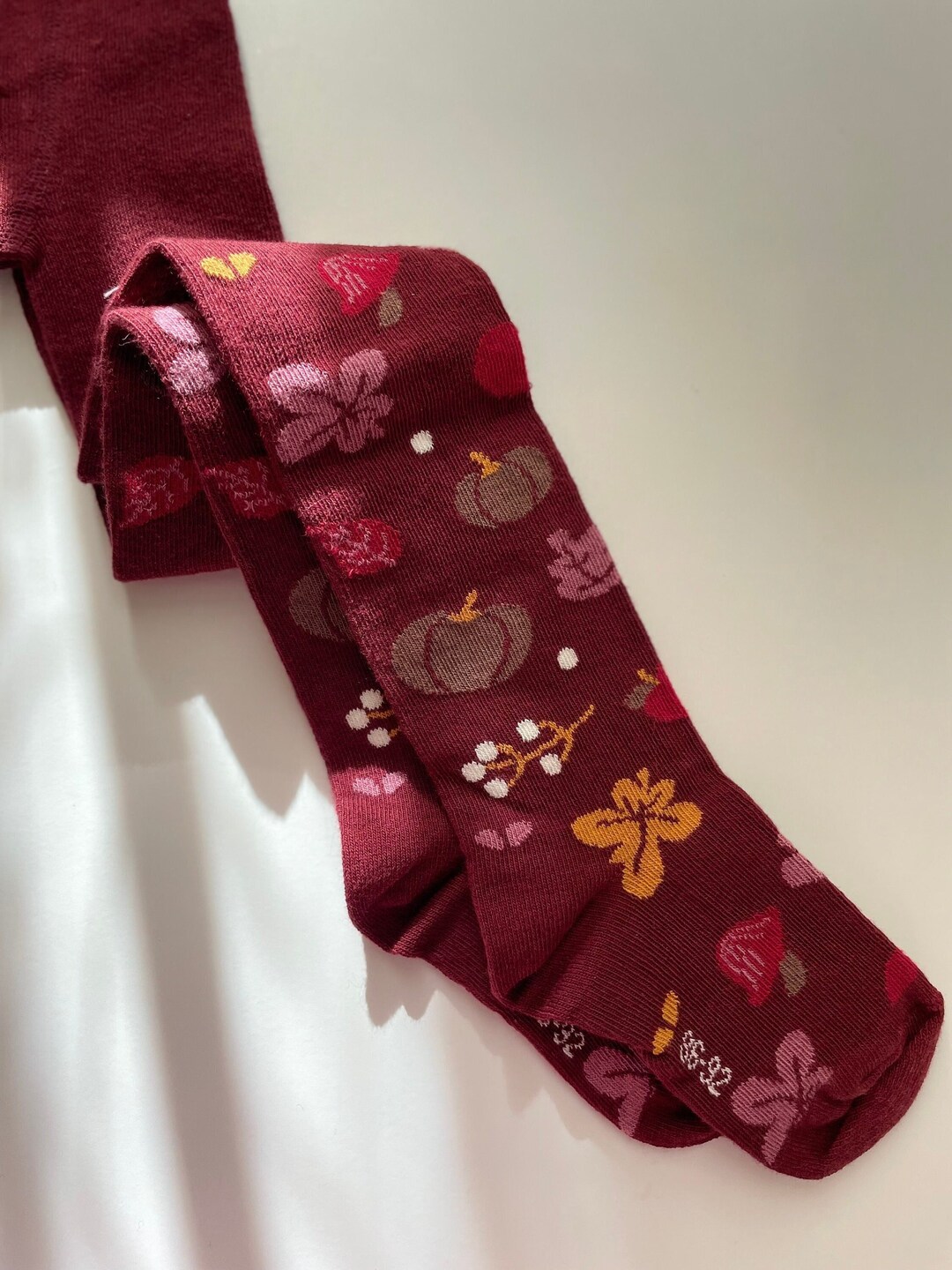 Fall Kids Tights, Organic Cotton Pantyhose, Natural Leggings Stockings ...