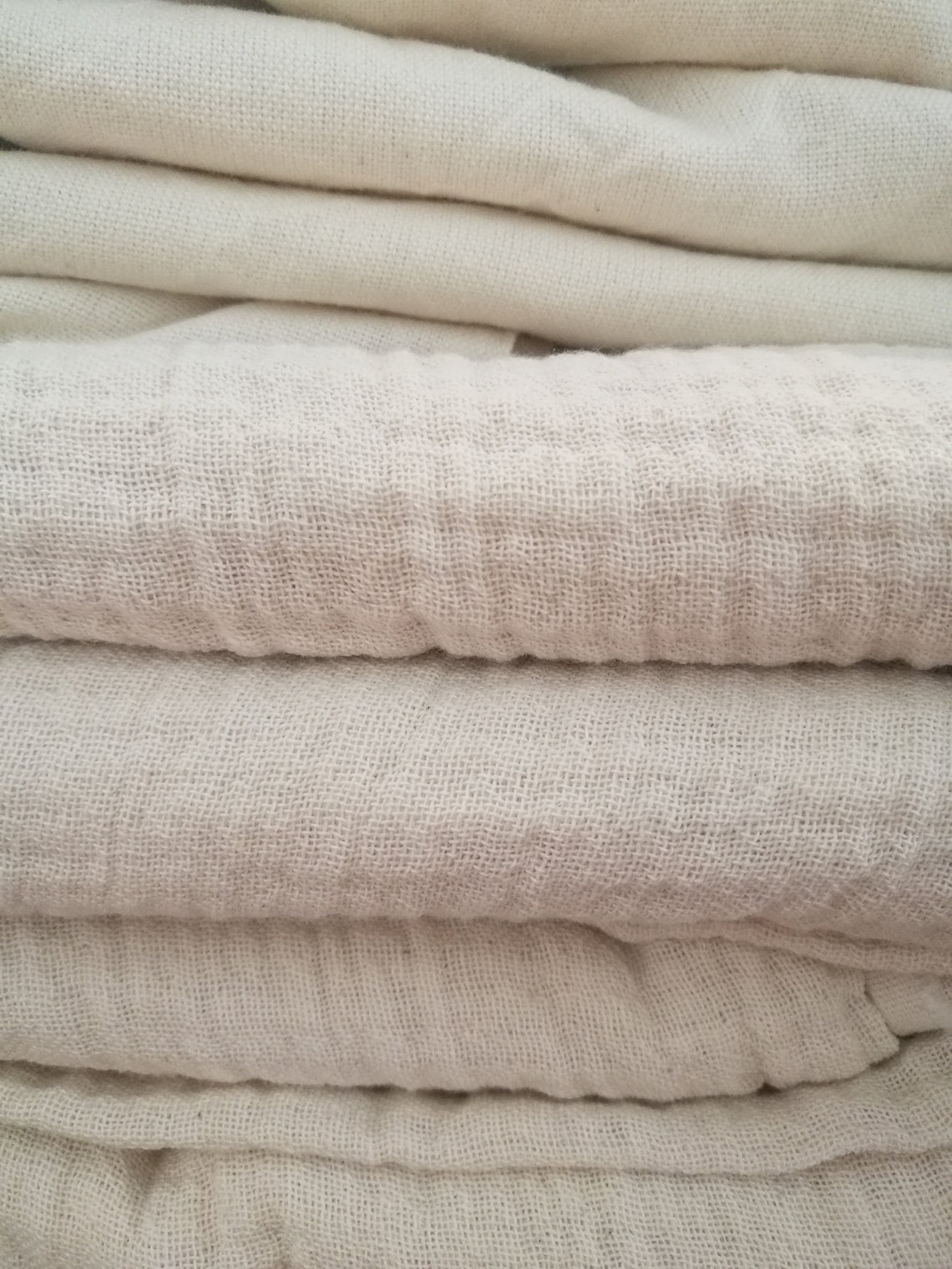 Natural Handwoven Fabric, Undyed and Unbleached Cotton Fabric Cloth ...