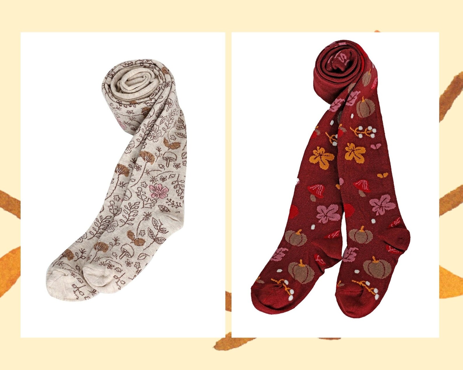 Fall Kids Tights, Organic Cotton Pantyhose, Natural Leggings Stockings ...