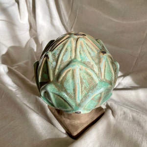 Ceramic Artichoke Art, Handmade Decorative Object, Shelf Decor ...