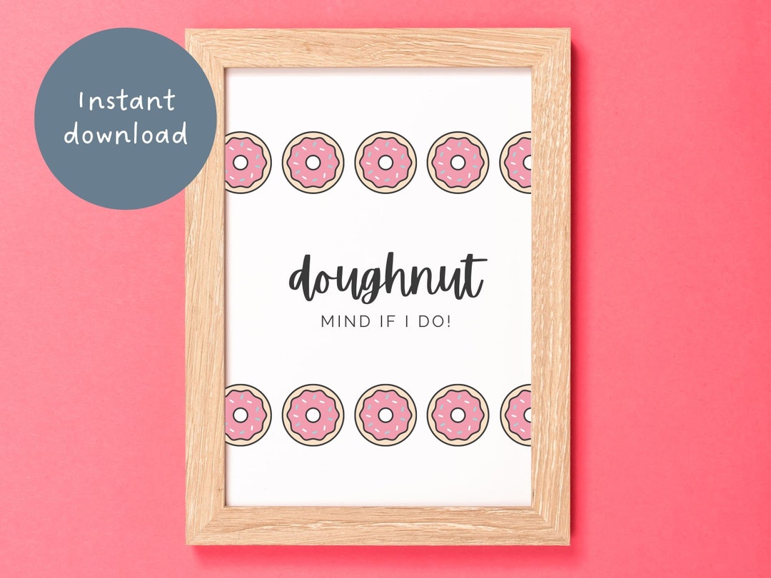 Printable Doughnut Wall Sign, Wedding Donut Wall Display Signage ...