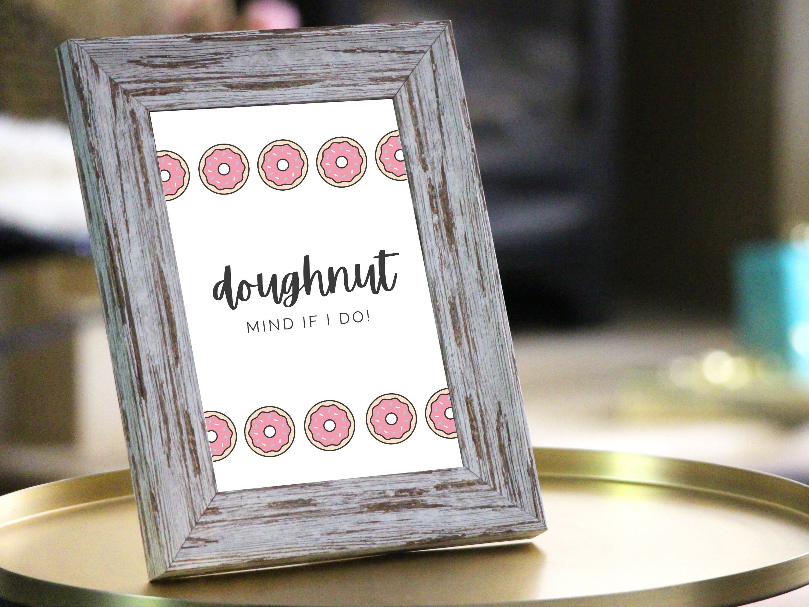 Printable Doughnut Wall Sign, Wedding Donut Wall Display Signage ...