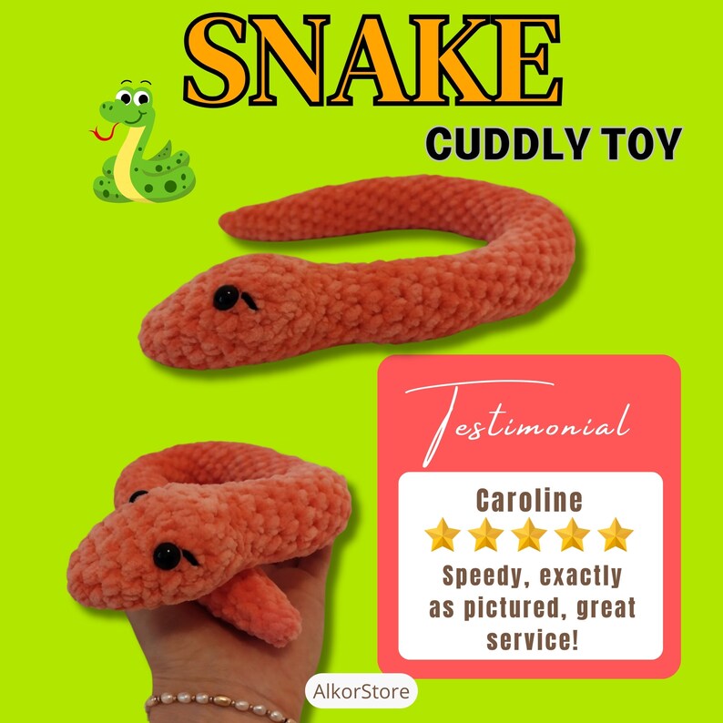 Plush Soft Toy Snake Stuffed Animal, Perfect Snake Toy for Boys and ...