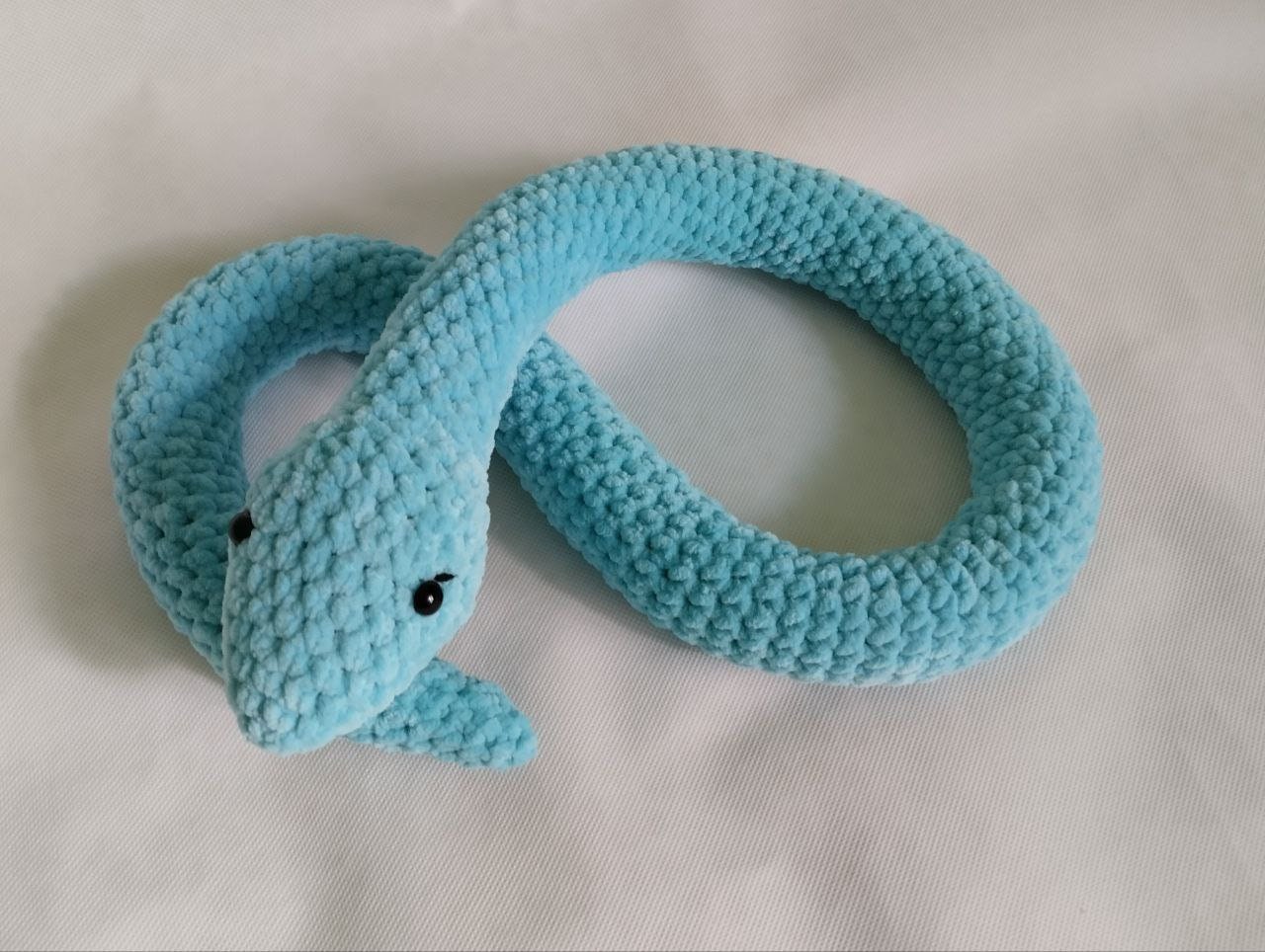 Blue Snake Toy Plush Boa Soft Stuffed Toy Snake Anaconda - Etsy