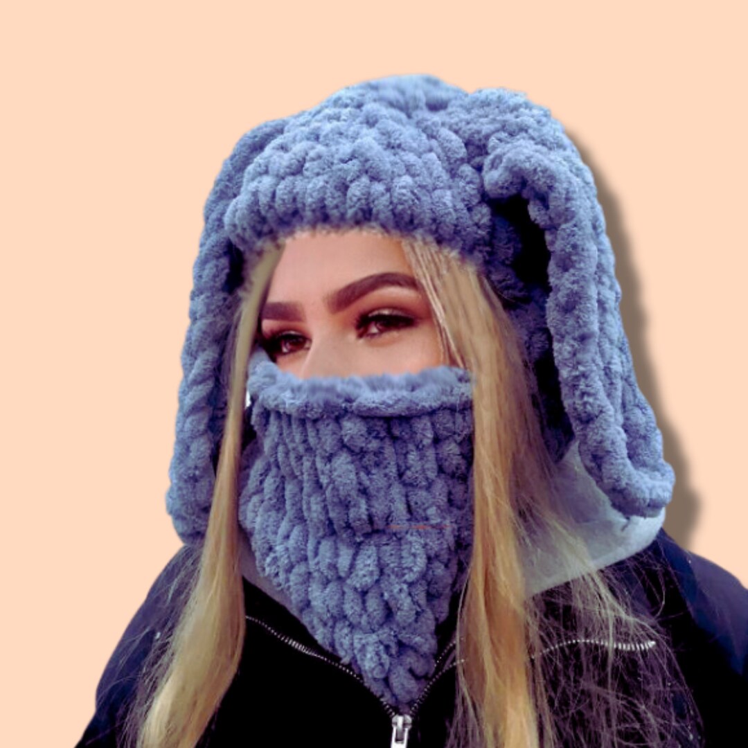 Long Ear Hat, Fleece Rabbit Hat, Beanie Hat, Women Cosplay, Anime ...