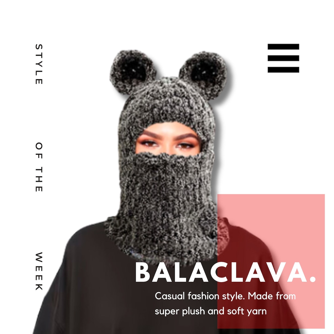 Animal Balaclava Face Mask, Custom Black Balaclava, Balaclava Winter ...