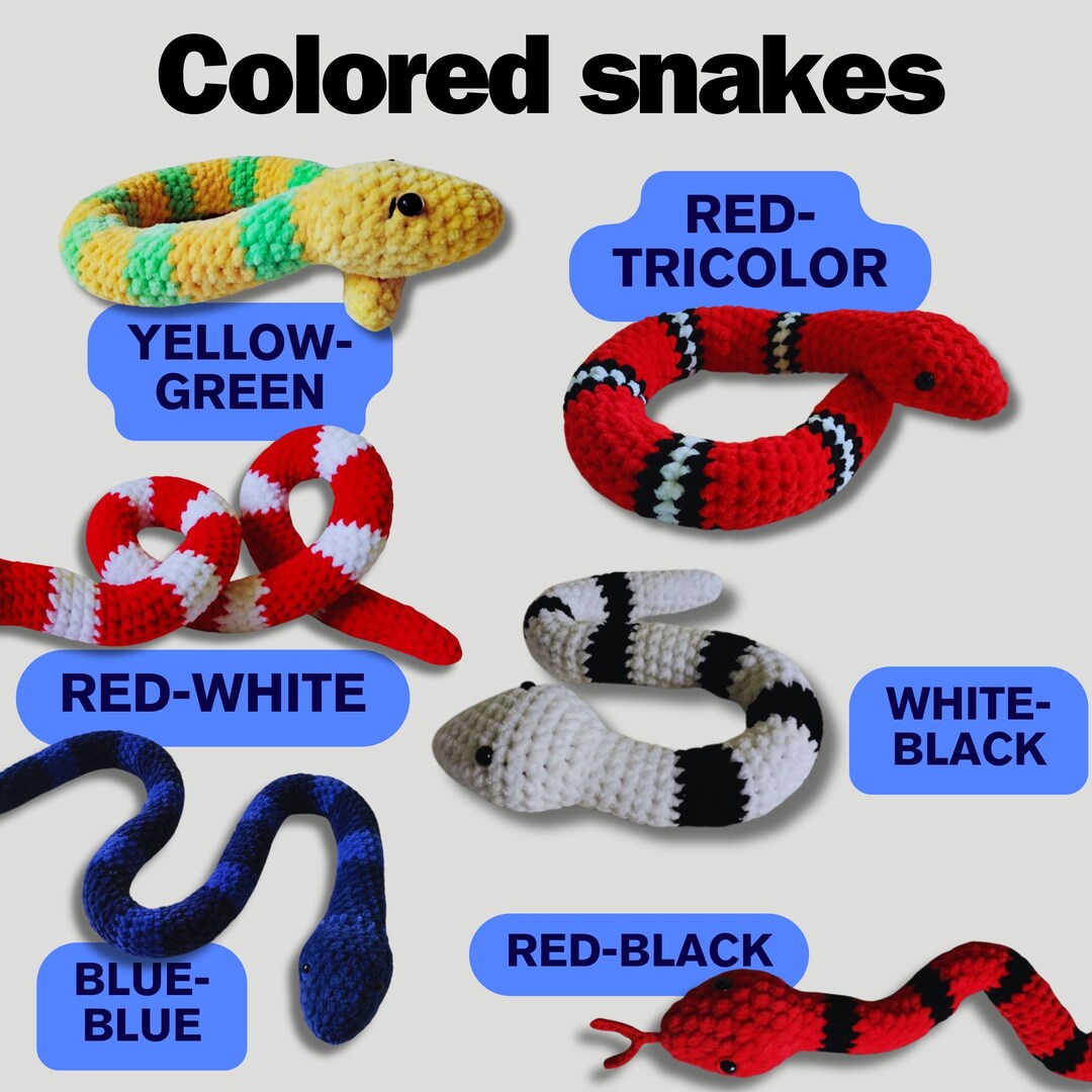 Giant Snake Stuffed Animal, Snake Toy Gifts for Birthday Party, Plush ...