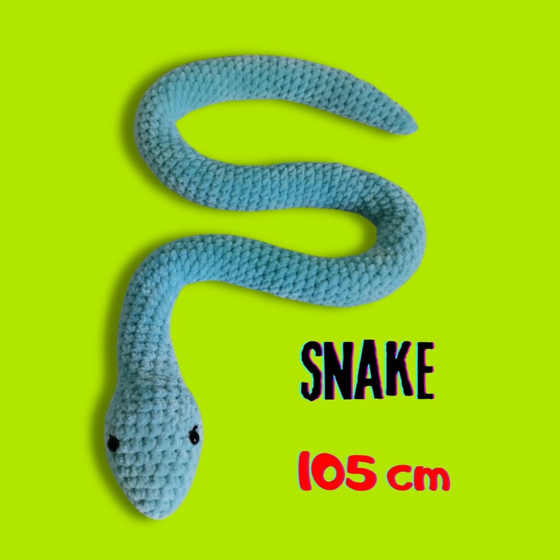 Blue Plush Snake Toy, Giant Snake Plush, Animal Plush Toy for Kids ...