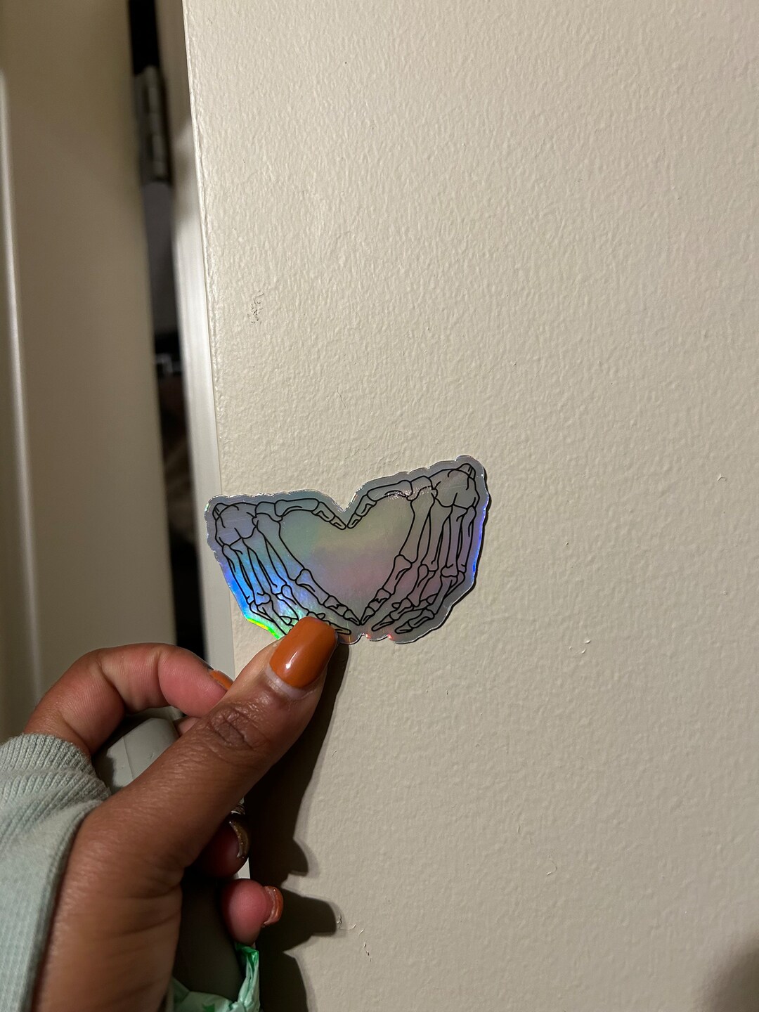 Holographic Skeleton Heart Hand Anatomy Dishwasher Safe Stickers - Etsy