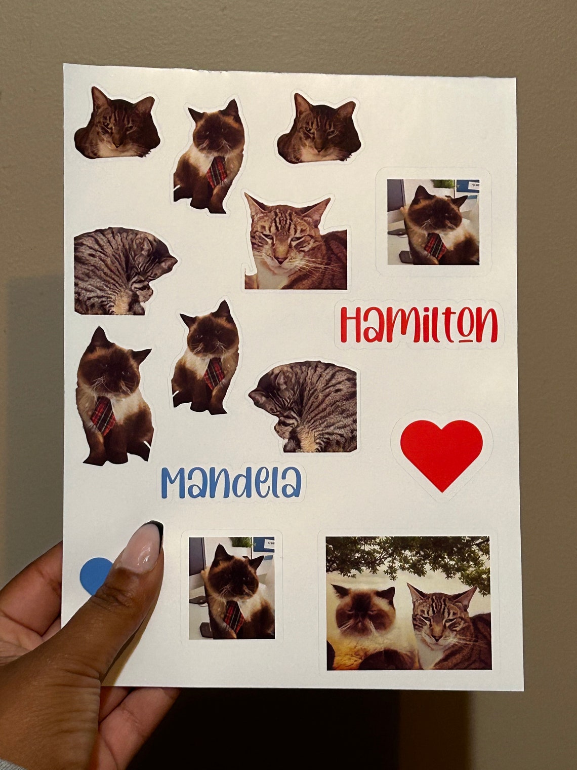 Custom Pet Dog Cat Full Sticker Sheets With Varying Sizes Waterproof ...