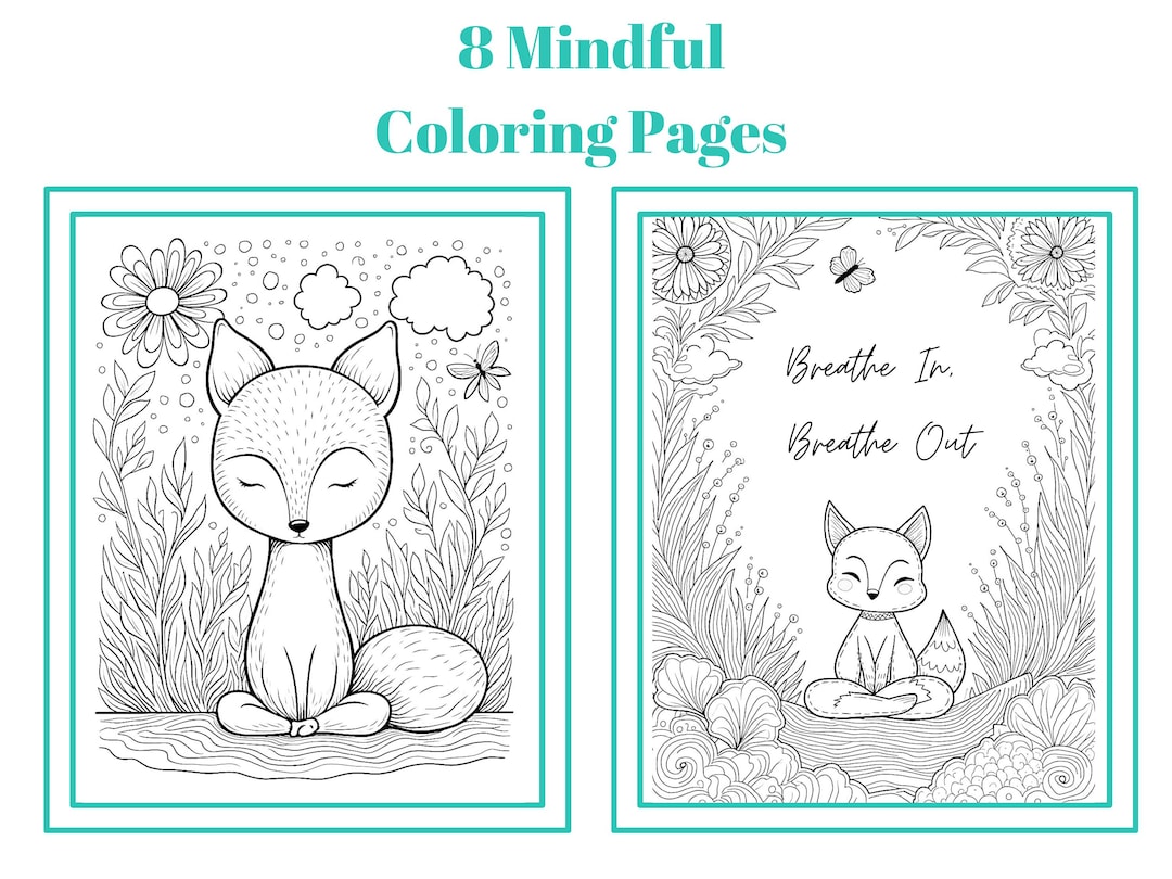 Mindfulness Coloring Book for Kids and Adults | Calming Designs for ...