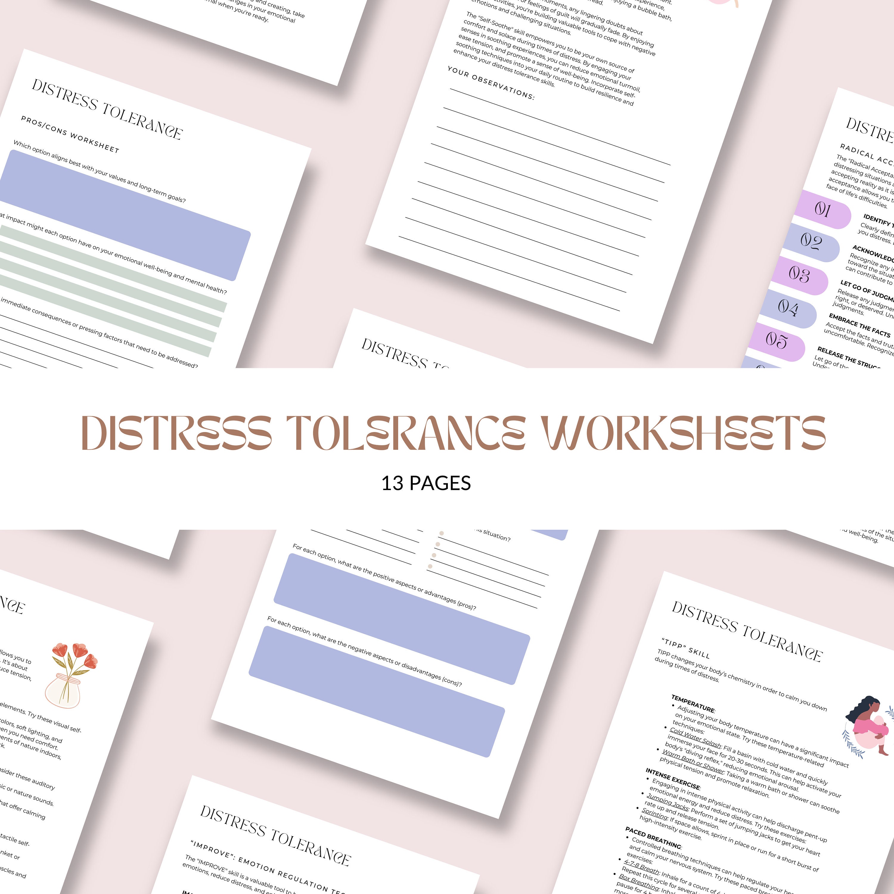 DBT Mega Bundle, DBT Skills, DBT Workbook, Dbt Worksheets, Therapy ...