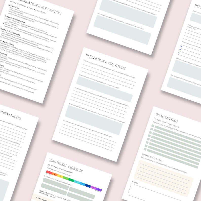 Weekly Marriage Check-in, Relationship Check-in, Marriage Workbook ...