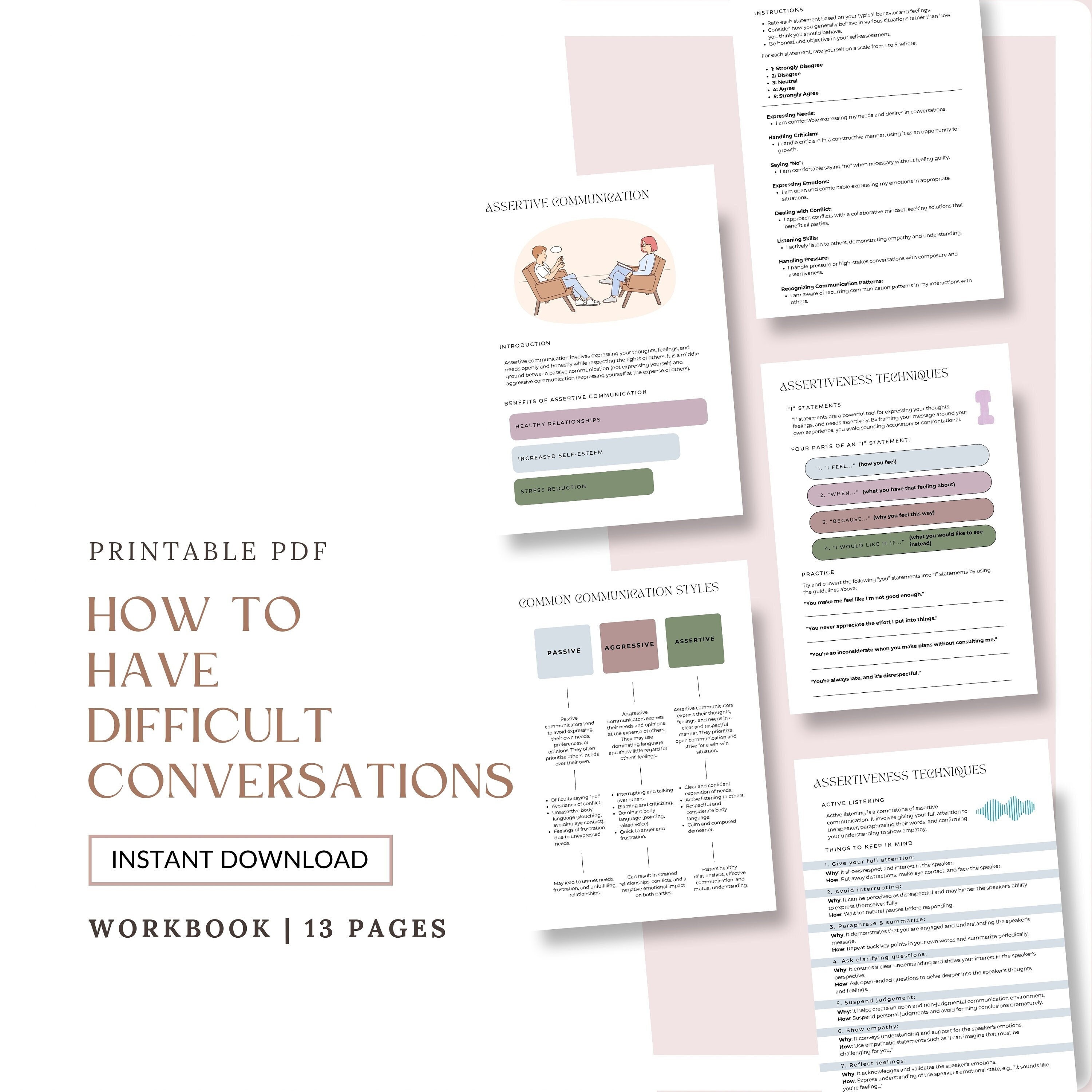 Assertive Communication Skills, How to Have Difficult Conversations ...