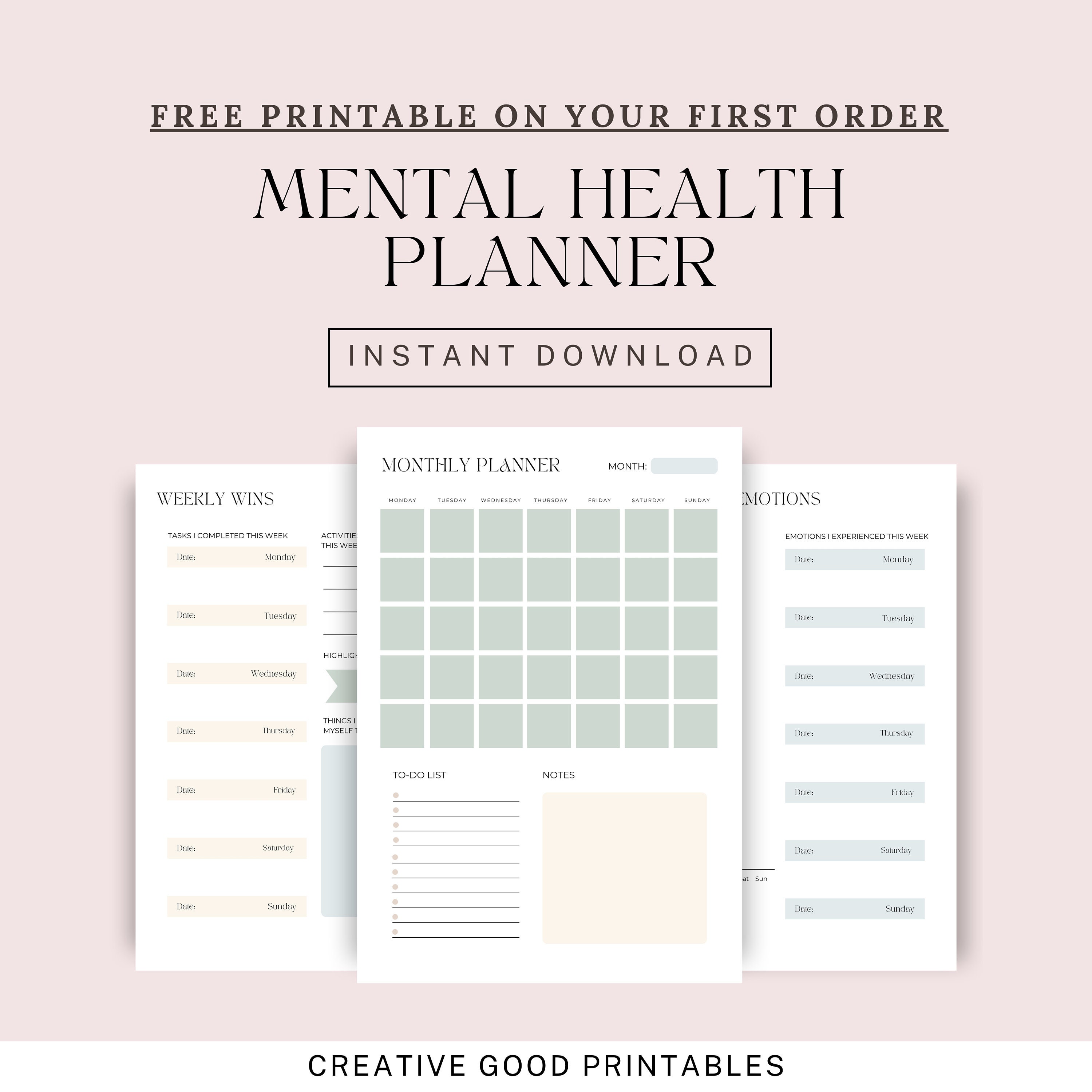 Daily Check In, Morning and Night Check In, Daily Journal, Self-care ...