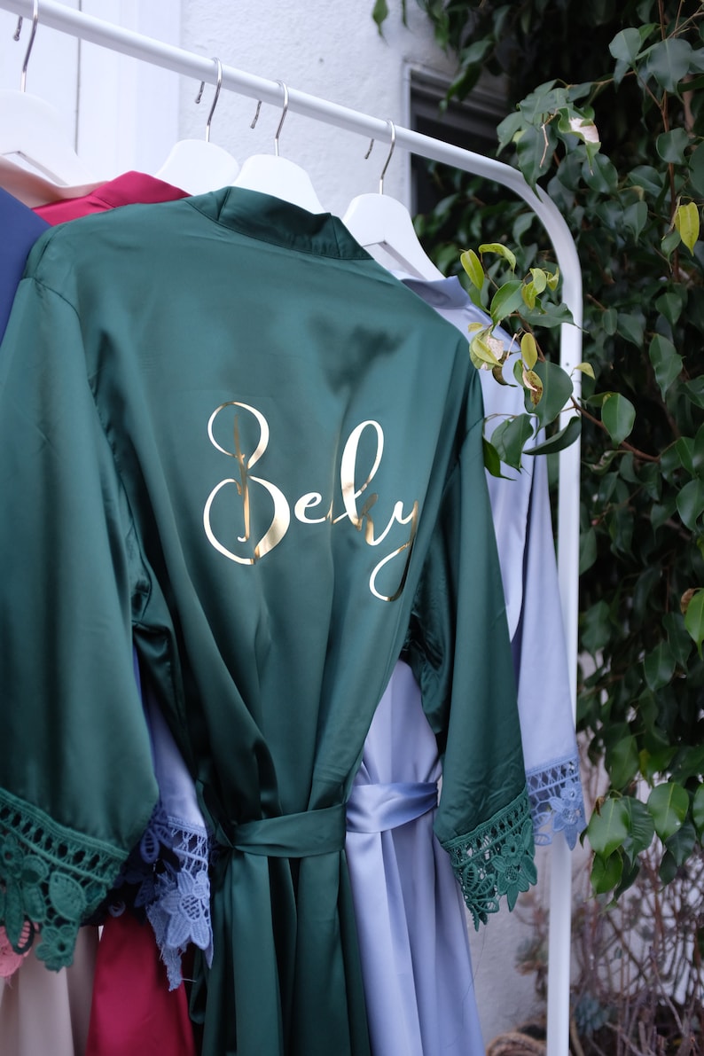 Bridesmaid Robes Set of 45678910 Silk Bridesmaid Robes - Etsy