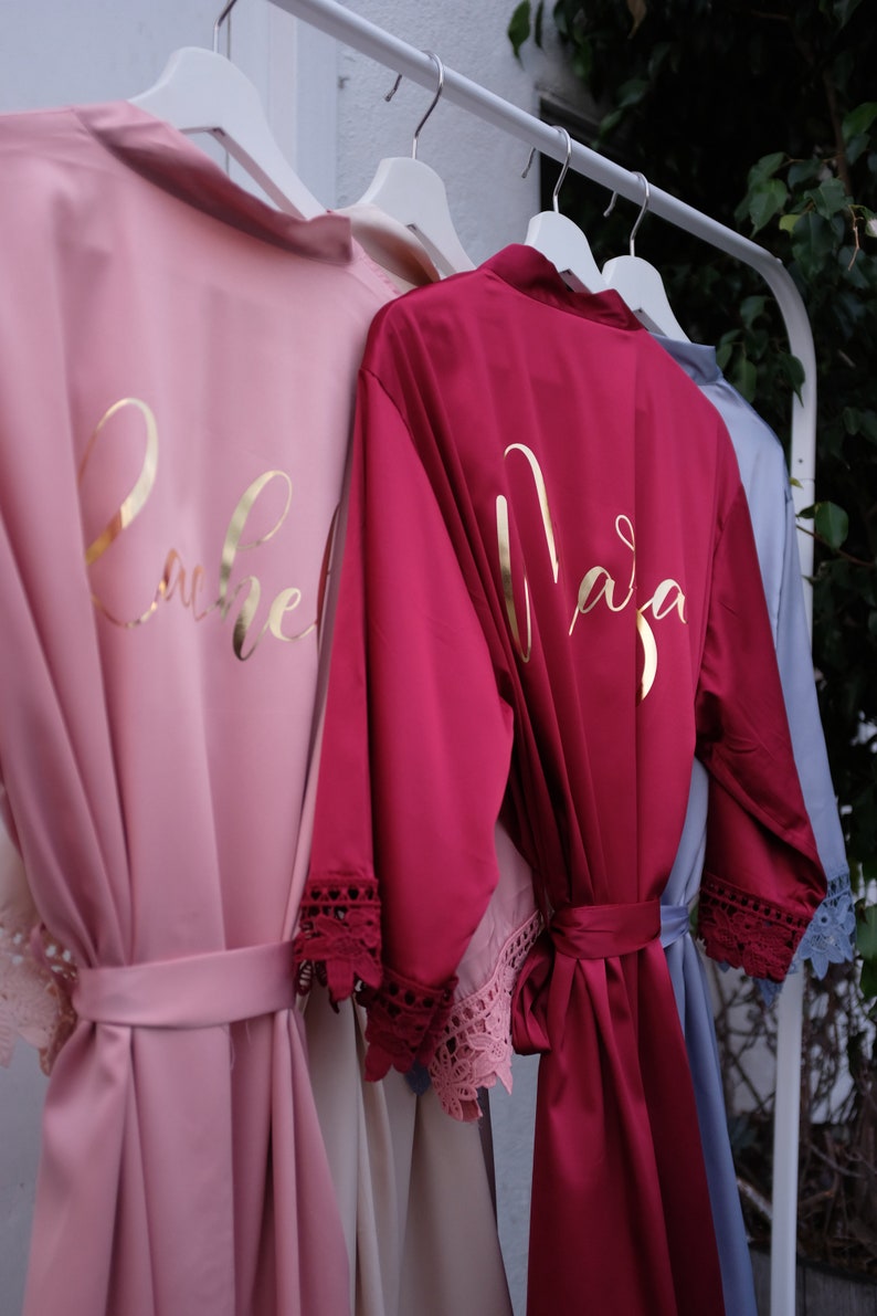 Bridesmaid Robes Set of 45678910 Silk Bridesmaid Robes - Etsy