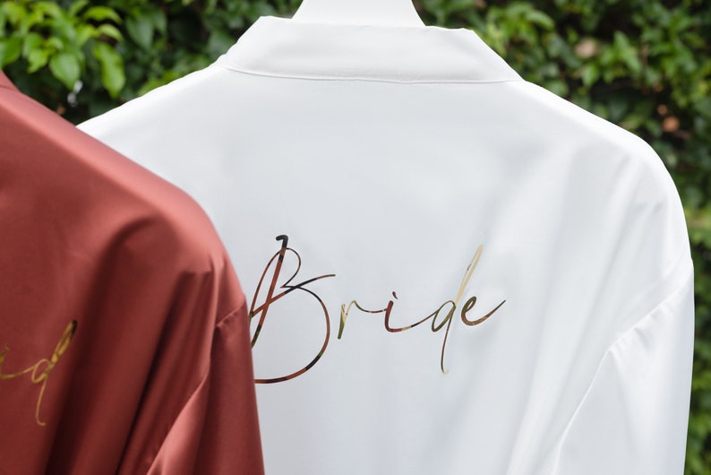 Custom Satin Robe, Personalized Christmas Gift for Women With Her Name ...