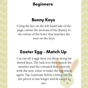 Easter Worksheets for Beginner Piano Theory - Etsy