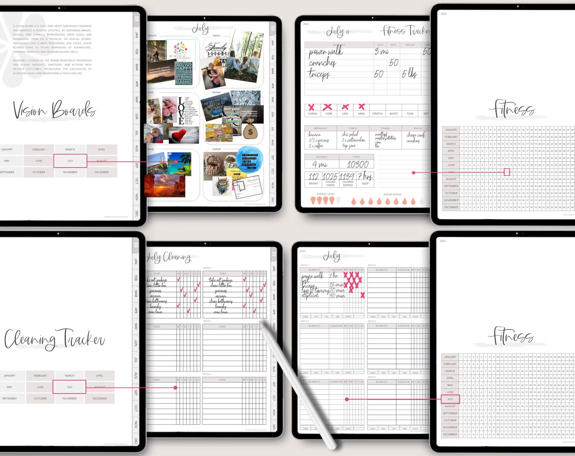 That Girl Planner, Undated Digital Planner, iPad Planner, Goodnotes ...