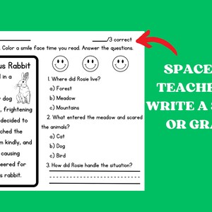 First Grade Reading Comprehension Worksheets Decodable Stories With ...