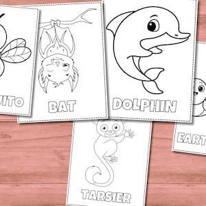 30 Easy Coloring Pages for Kids, Coloring Page Bundle Wall Art ...