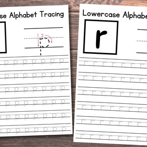 26 Printable Lowercase Alphabet Tracing Worksheets. Preschool ...
