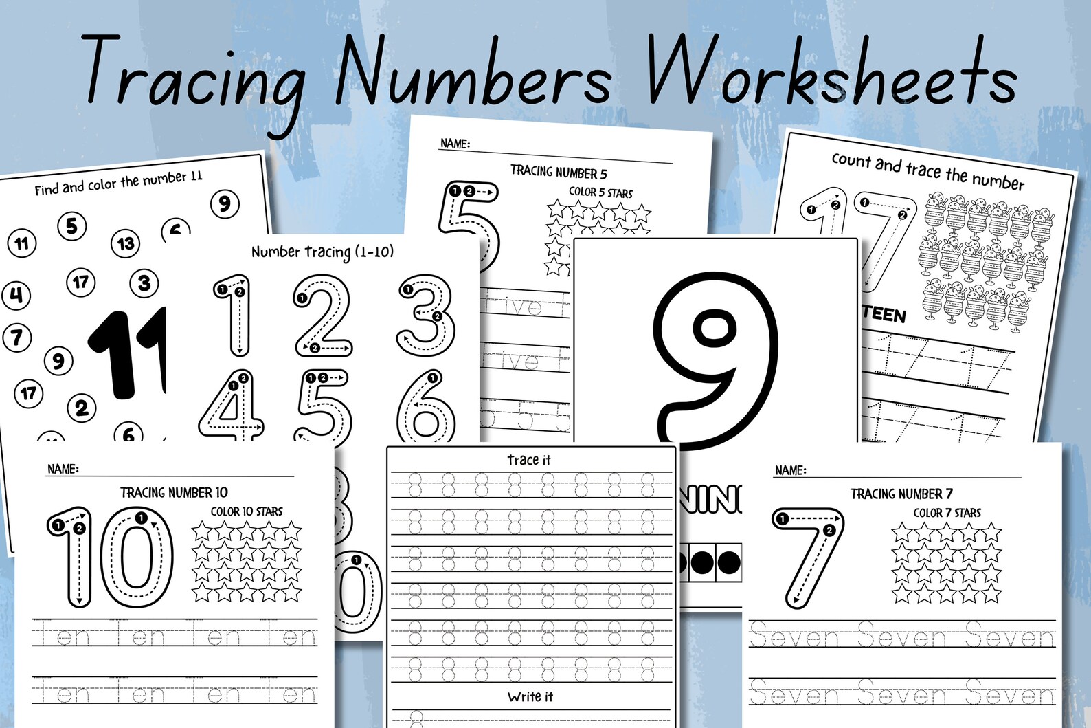 Preschool Pre-k Kindergarten Learning Bundle 600 Pages Printable ...