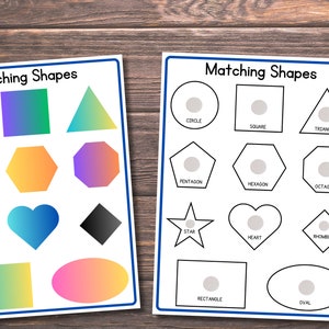 Educational Activity, Shapes Worksheet, Homeschool Printable, Busy ...