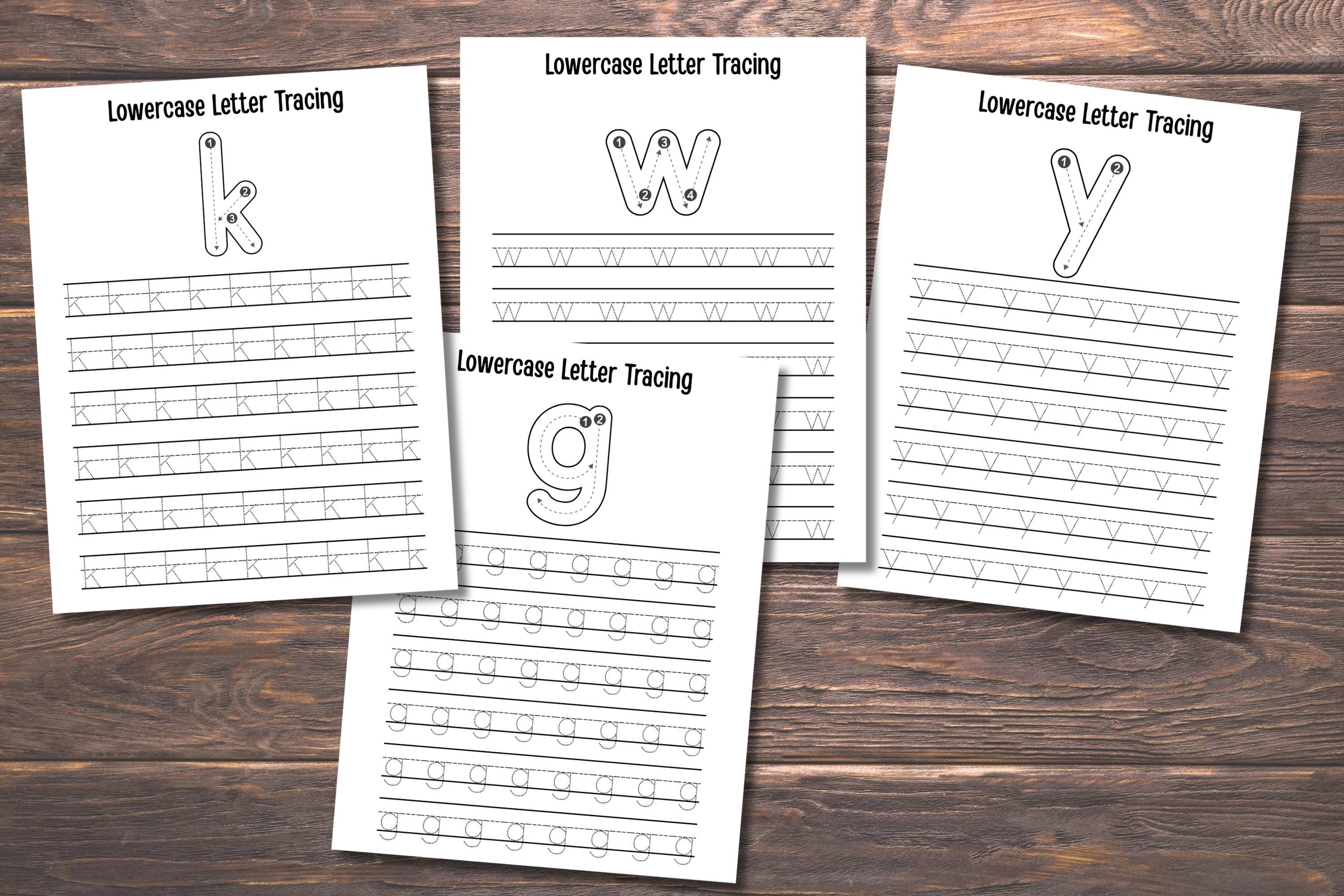Uppercase Lowercase Alphabet Tracing Worksheets, Letter Tracing ...