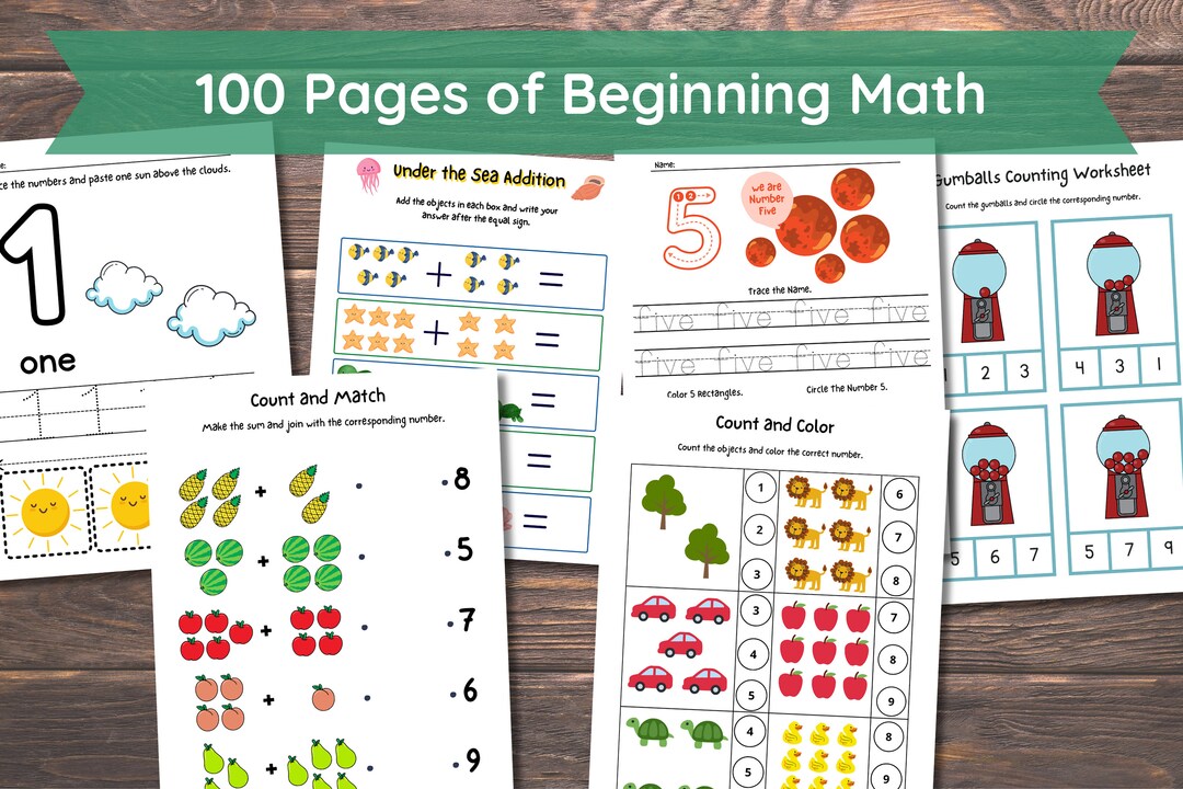 Preschool Math, Beginning Math, Counting, Learning to Add, Preschool ...