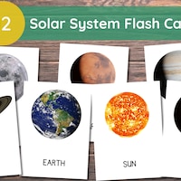 Printable Moon Phases ID Flash Cards Instant Download + Bonus Learning ...