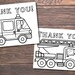 Printable Thank You Card for Community Workers Thank You Coloring Card ...