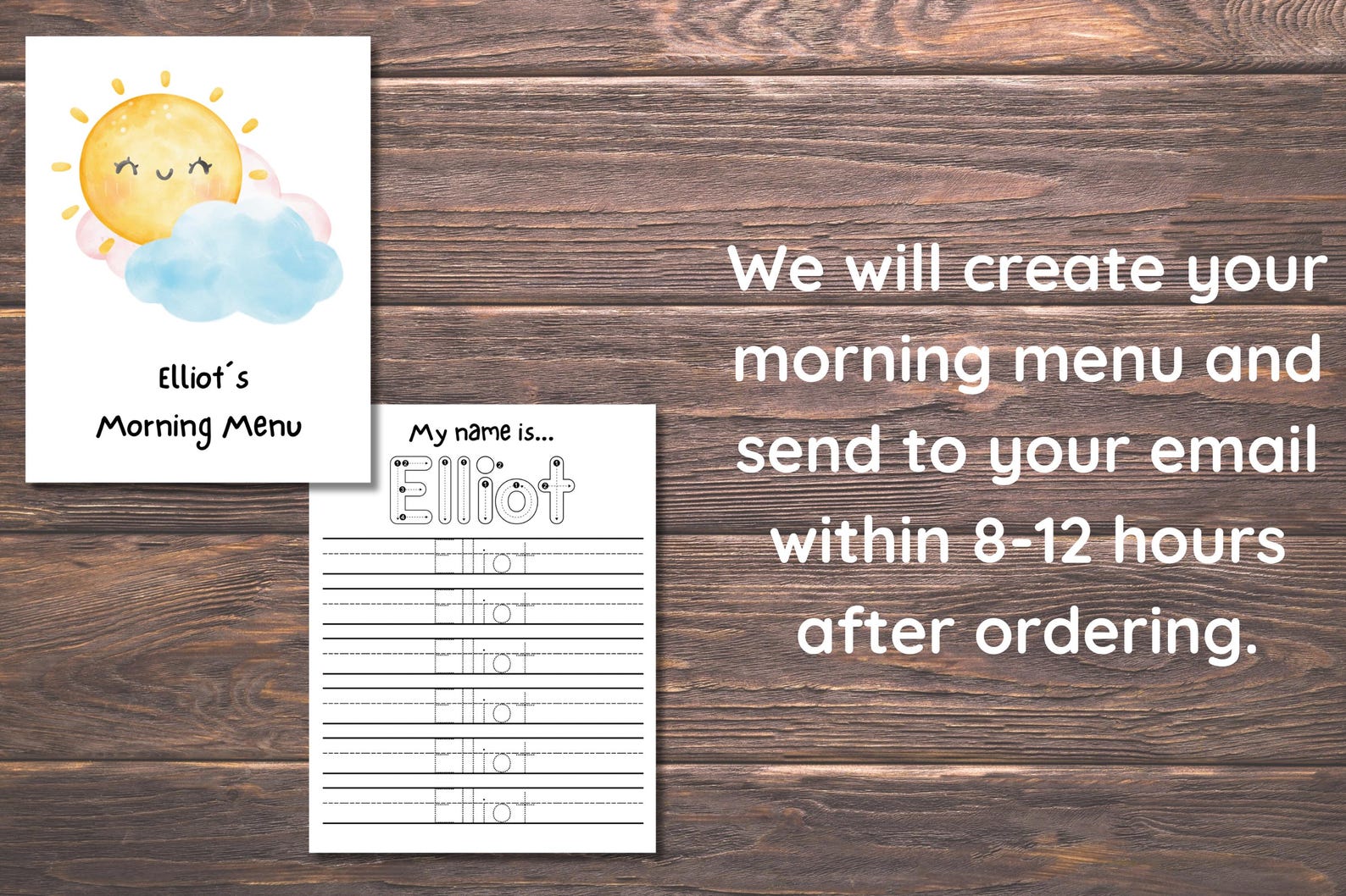 Custom Morning Menu Daily Sheets | Morning Time Elementary | Morning ...