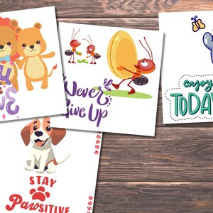 Lunch Box Notes for Kids, 24 Lunchbox Notes for Kids, Positive ...