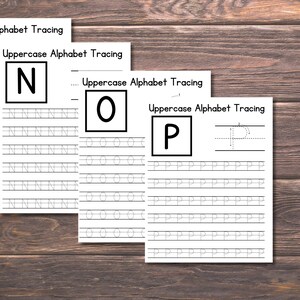 26 Printable Uppercase Alphabet Tracing Worksheets. Preschool ...