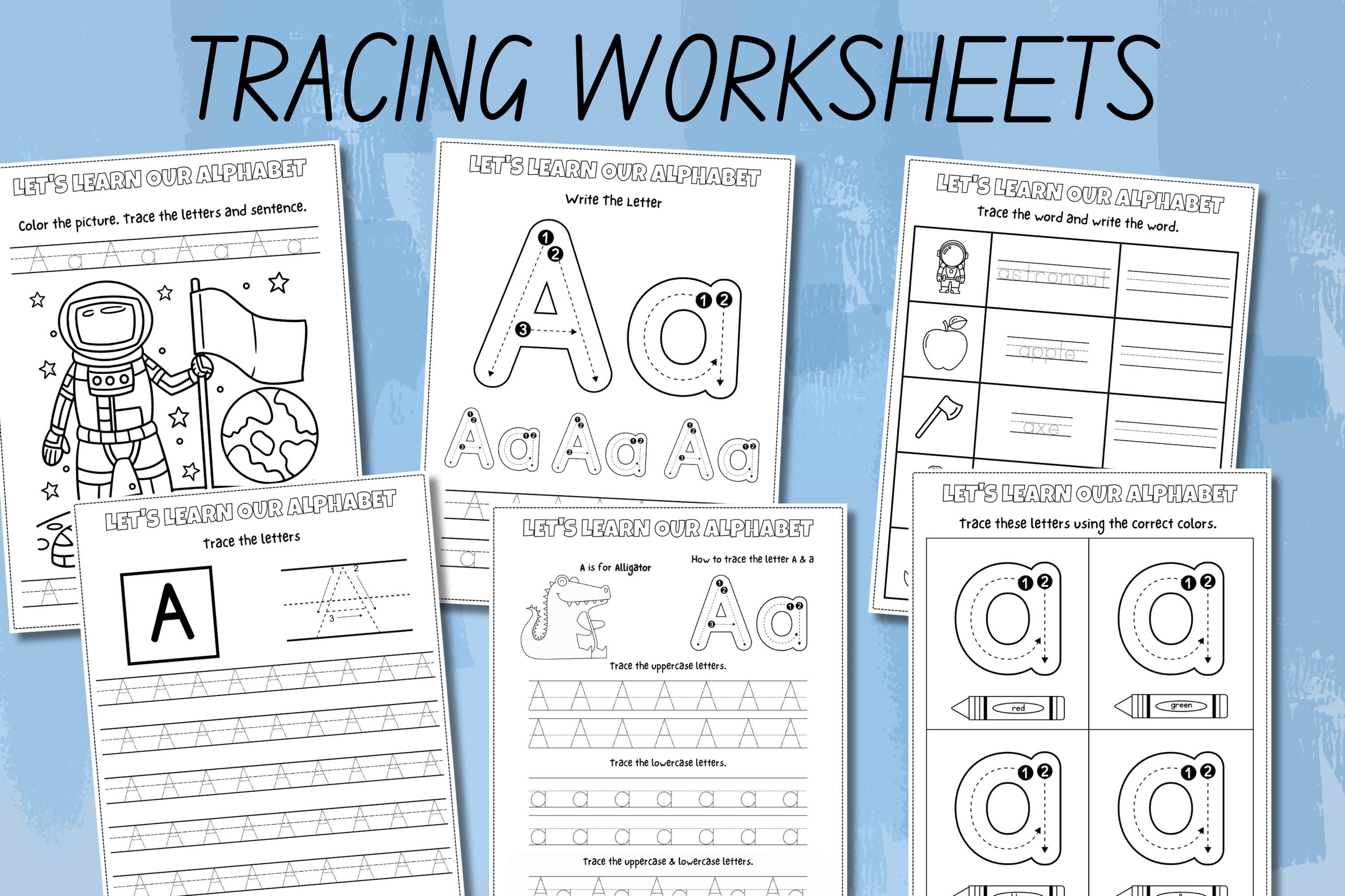 Alphabet Worksheets Printable, Alphabet Busy Book, Letter Practice ...