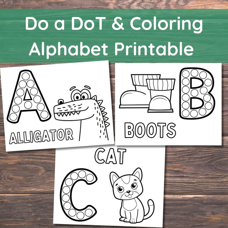 Alphabet Dot - Etsy UK