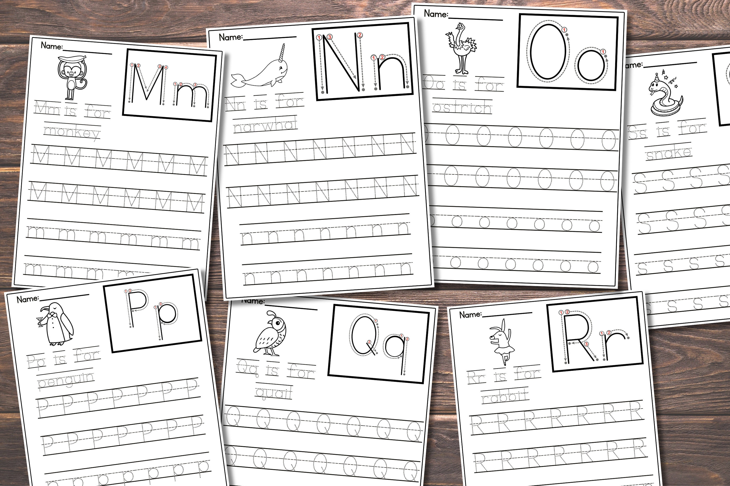 Buy 26 Printable Alphabet I Know My Letters Worksheets. Preschool ...