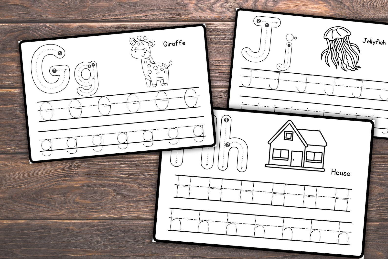 26 ABC Phonics Tracing Cards Preschool-kindergarten - Etsy