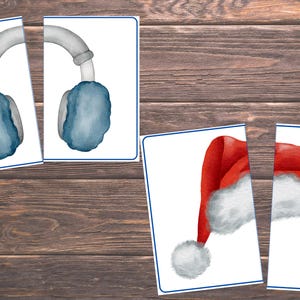 Winter Matching Toddler Activity,winter Matching, Montessori ...