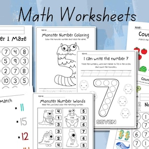 Preschool Pre-k + Kindergarten Learning Bundle | +600 Pages | Printable ...