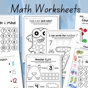 Preschool Pre-k Kindergarten Learning Bundle 600 Pages Printable ...