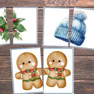 Winter Matching Toddler Activity,winter Matching, Montessori ...