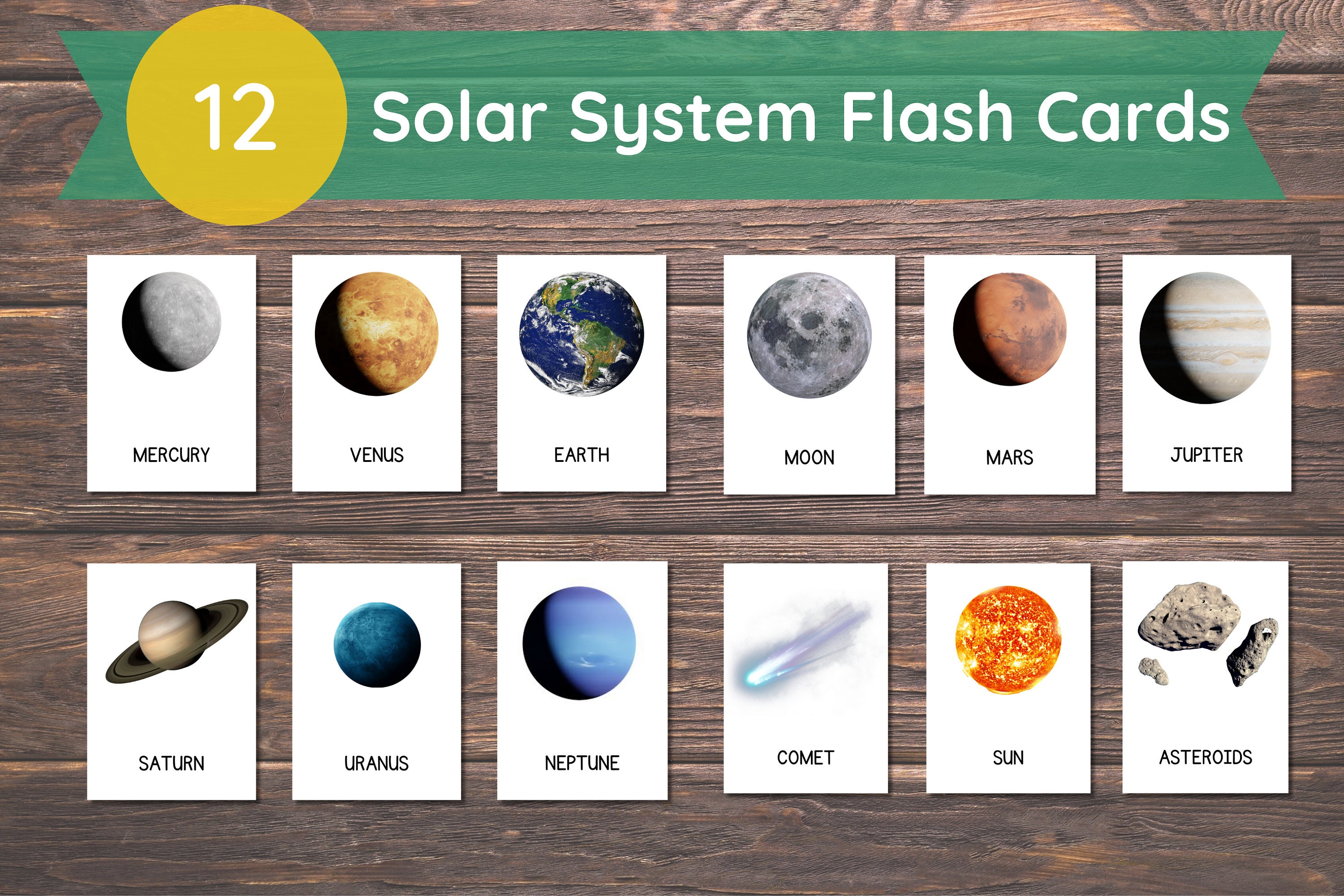 Terrific Solar System Flash Cards
