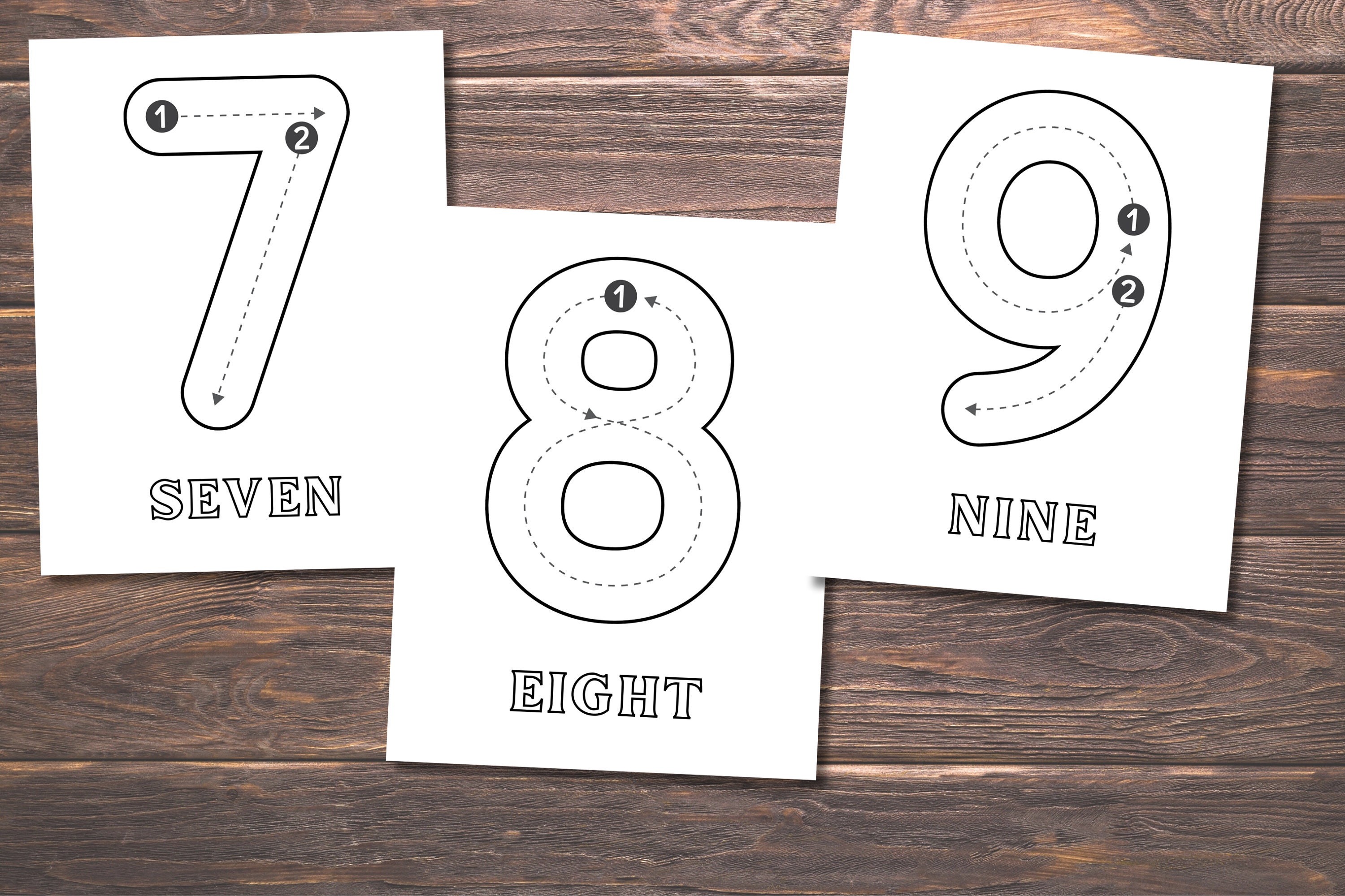 Preschool Numbers Tracing Worksheet, Handwriting Practice, Basic ...