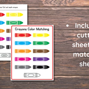 Color Matching Game, Busy Book Printable, Educational Activity ...