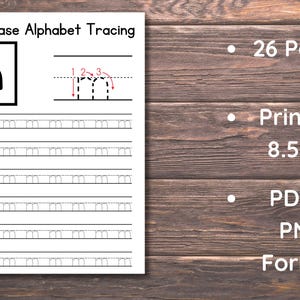 26 Printable Lowercase Alphabet Tracing Worksheets. Preschool ...