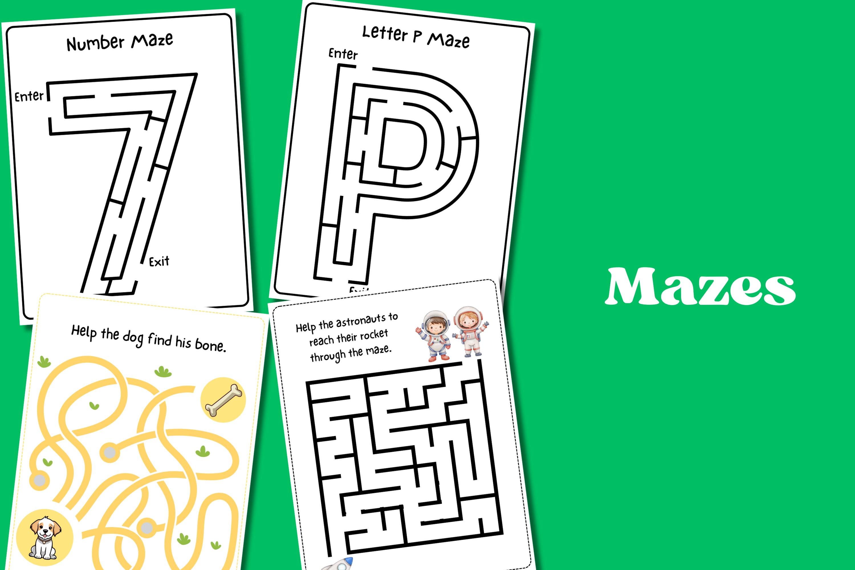 Preschool Pre-k Learning Bundle, 550 Pages, Activity Worksheets ...