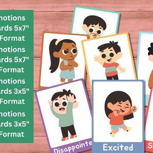 Emotion Flashcards | Feelings Flash Cards | Emotion Cards Toddler ...